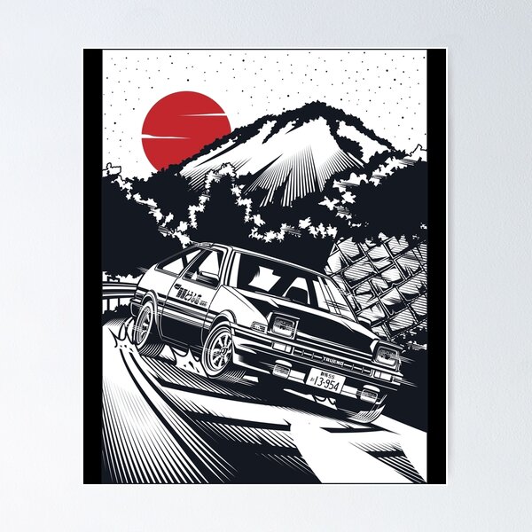 "Initial D Takumi Fujiwara Hachiroku Downhill Attack! AE86 Trueno ...