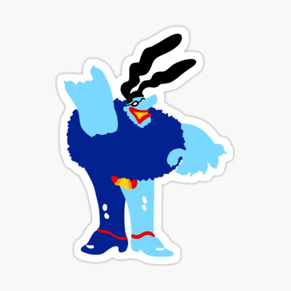"Minimal Blue Meanie " Sticker for Sale by eioDesignsTs | Redbubble