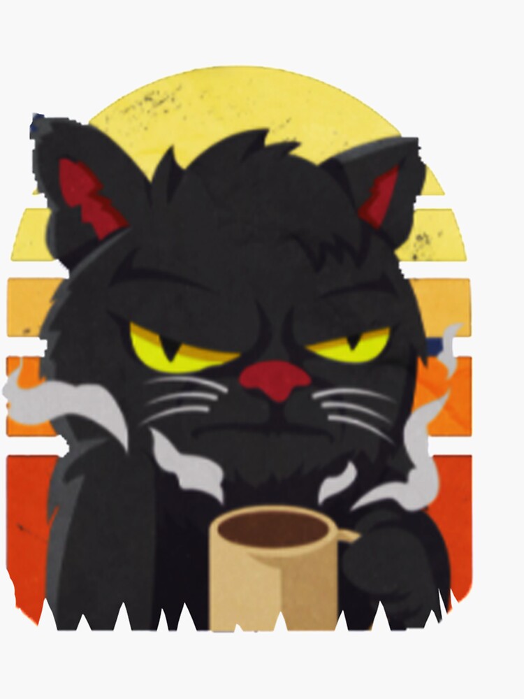 "Beluga Cat" Sticker by Liamandlore | Redbubble