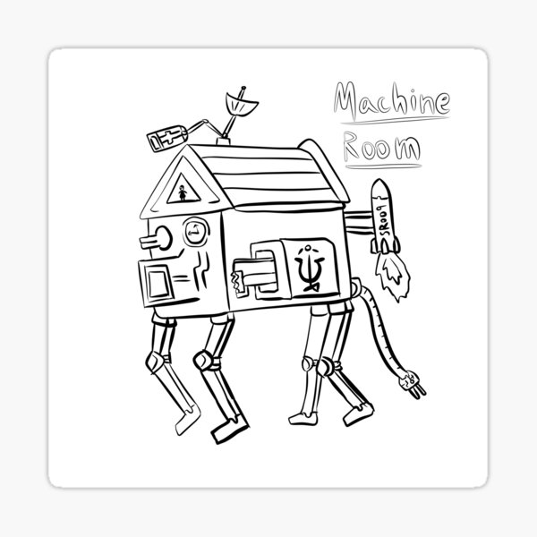 " machine room" Sticker by Sweet-Rabbit88 | Redbubble