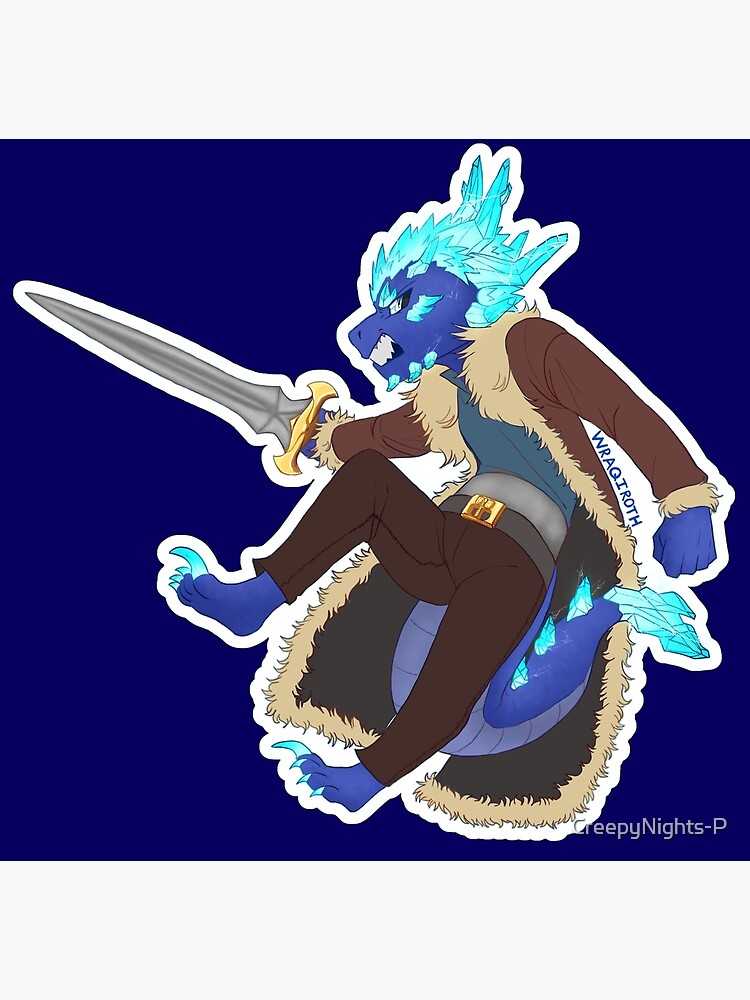 "Wraqiroth Wivvyrholdalphiax Chibi DND Dragonborn" Poster by ...
