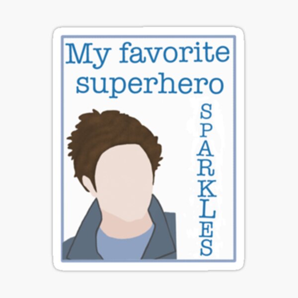 "Edward Cullen is a Superhero " Sticker by ngbluedesigns | Redbubble
