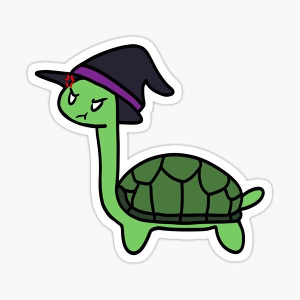 "Irritated turtle witch" Sticker by NekoTheCookie | Redbubble