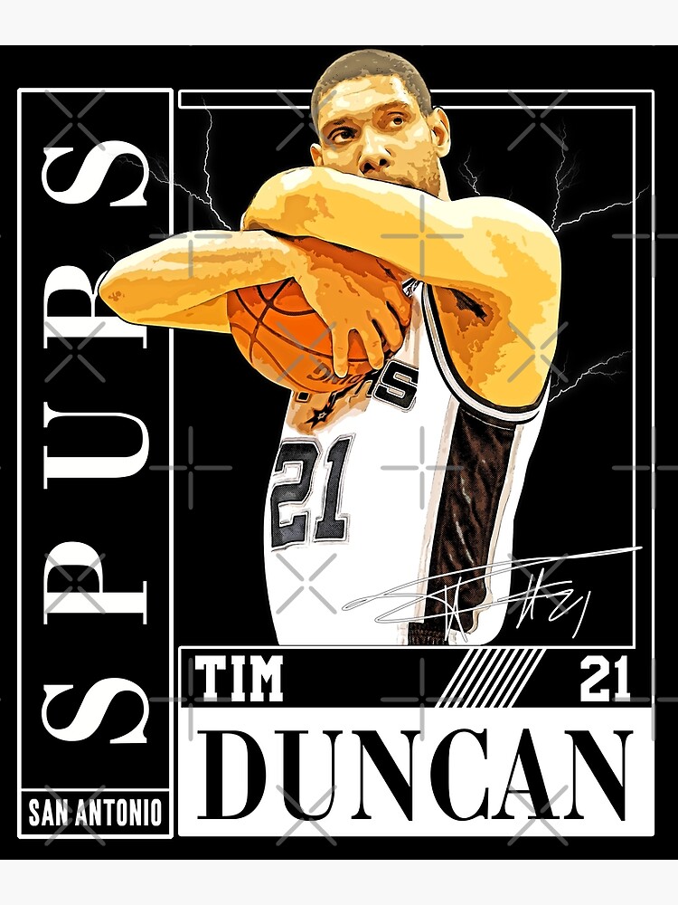 "Vintage Tim Duncan The Big Fundamental Basketball Legend Signature ...