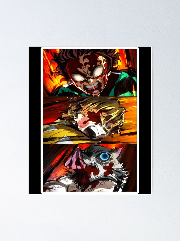 "Tanjiro Demon Slayer Mark Awakening Rage Form Classic ." Poster by ...