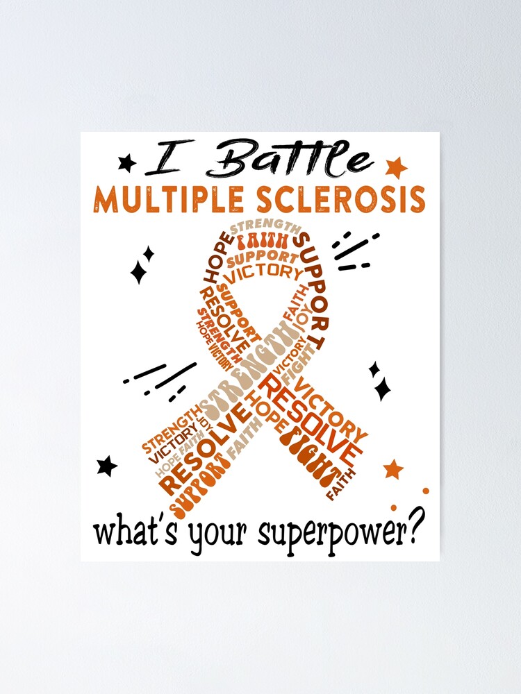 Poster « Guerrier de la sclérose en plaques, je combats la sclérose en ...