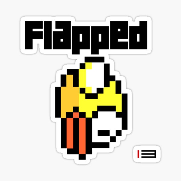 "Flappy Bird Shirt "Flapped" Essential T-Shirt" Sticker by DanielBuchel ...