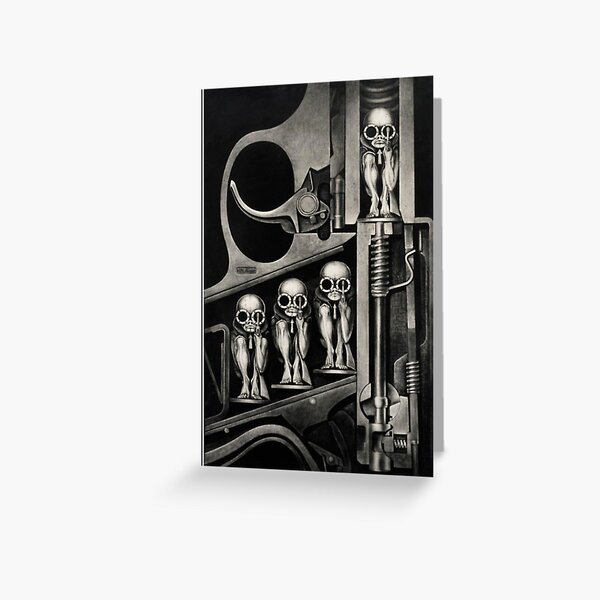 "H.R. GIGER NECRONOM IV " Greeting Card for Sale by Isabeabre | Redbubble