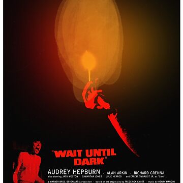 "Wait Until Dark (1967) - Movie poster design" Canvas Print for Sale by ...