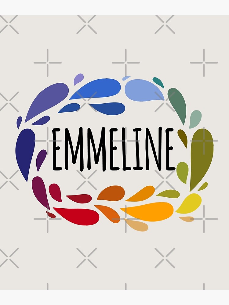 "Emmeline Name Cute Colorful Gift Named Emmeline" Poster for Sale by ...