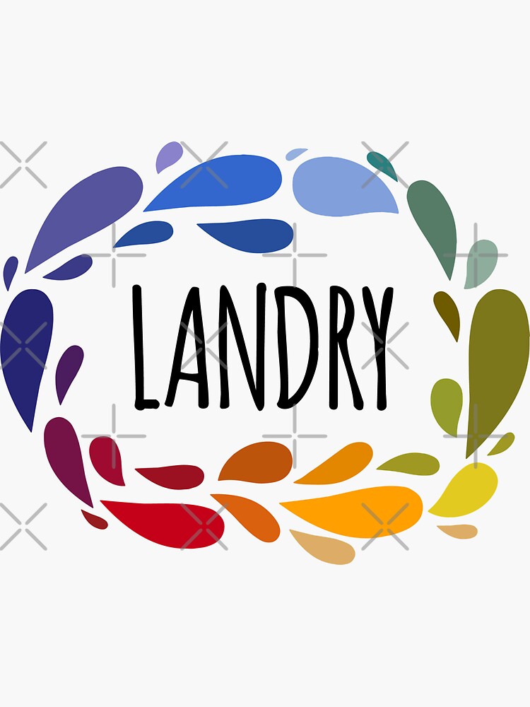"Landry Name Cute Colorful Gift Named Landry" Sticker for Sale by ...