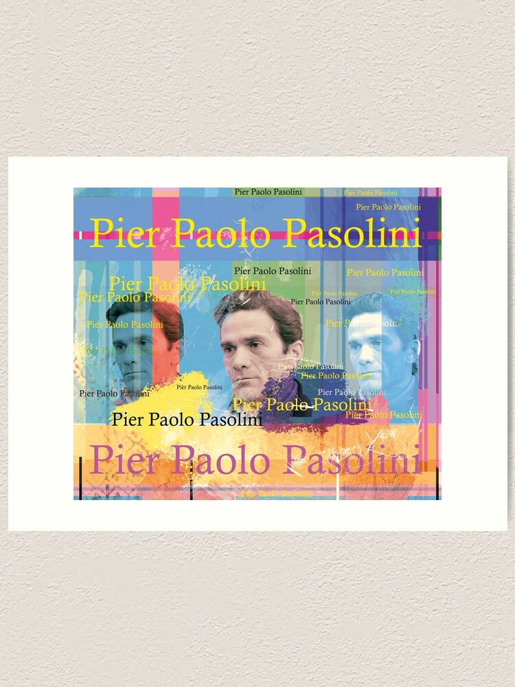 "beautiful Pier Paolo Pasolini portrait, aesthetic collage, well-known ...
