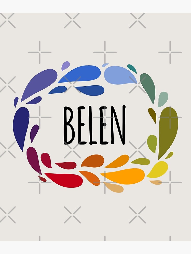"Belen Name Cute Colorful Gift Named Belen" Poster for Sale by kindxinn ...