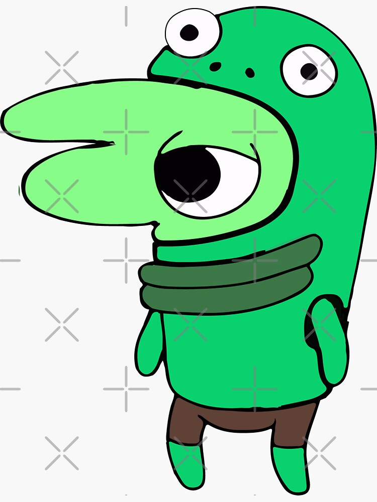 "Smiling friends glep" Sticker for Sale by Tahoo | Redbubble