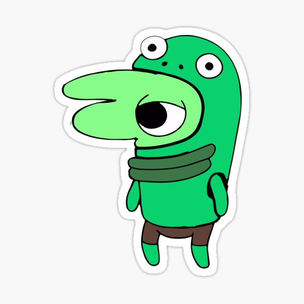 "Smiling friends glep" Sticker for Sale by Tahoo | Redbubble