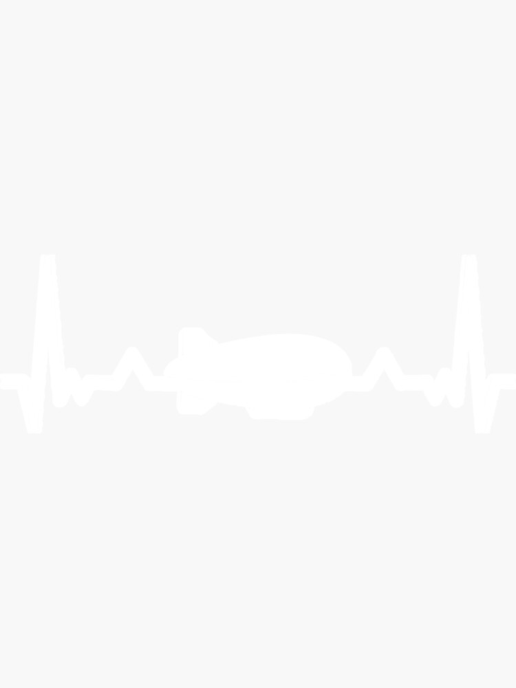 "Zeppelin Aircraft Heartbeat Aviation" Sticker by Moonlover77 | Redbubble