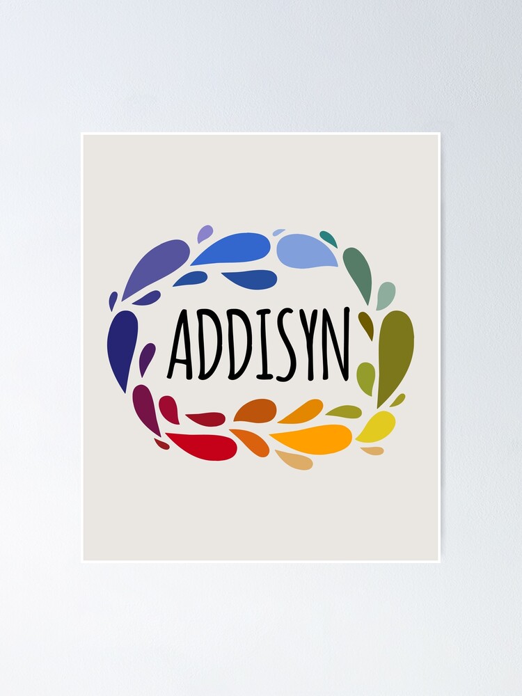 "Addisyn Name Cute Colorful Gift Named Addisyn" Poster for Sale by ...
