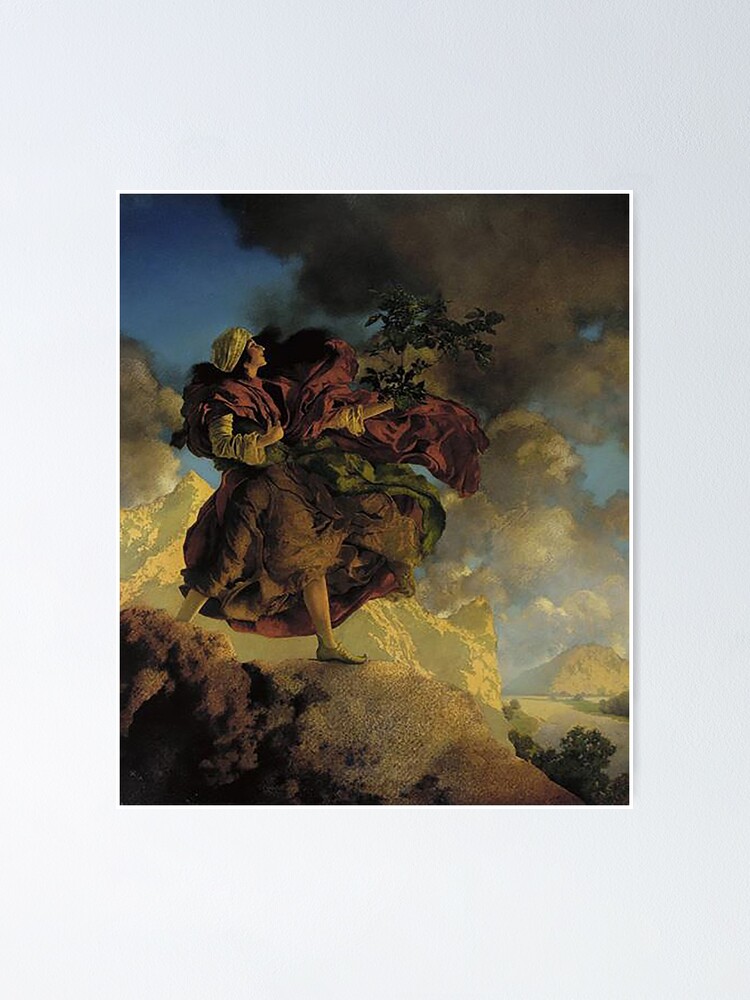 "Princess Parizade Bringing Home the Singing Tree - Maxfield Parrish ...