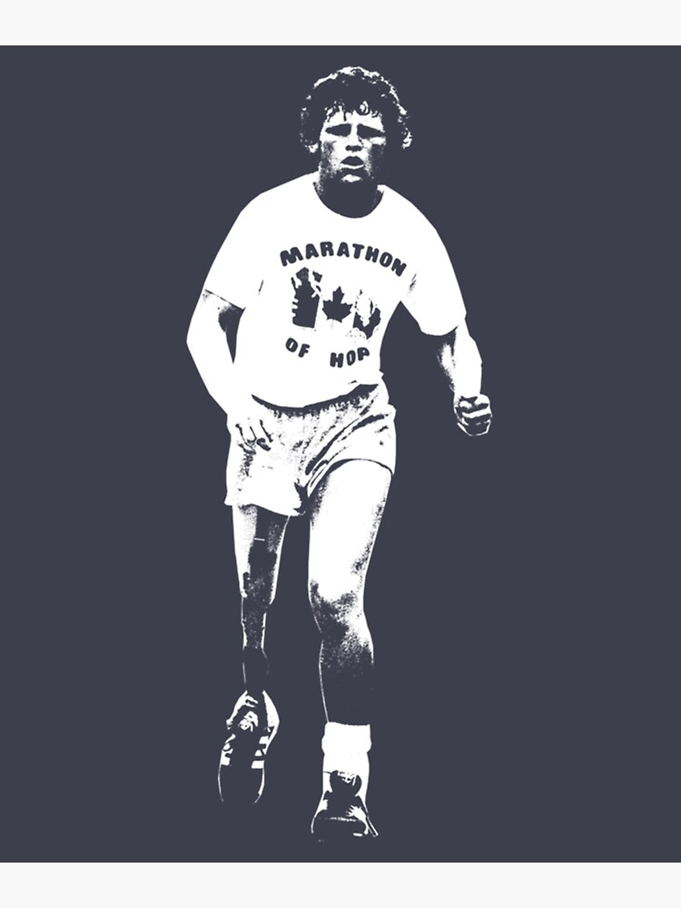 "Terry Fox - Keep Running - The White Stencil" Poster for Sale by ...