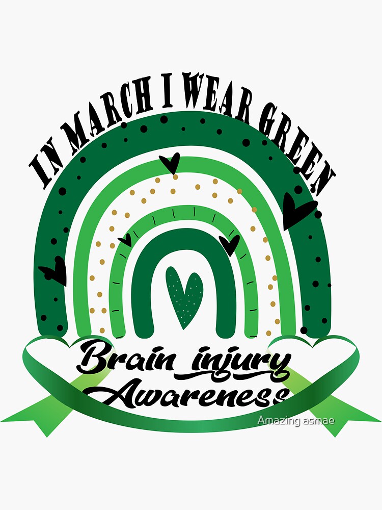 "Acquired brain injury" Sticker for Sale by Amazing asmae ★★★★★ | Redbubble