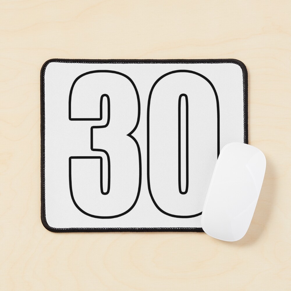 "30 number number football" Sticker by GeogDesigns | Redbubble