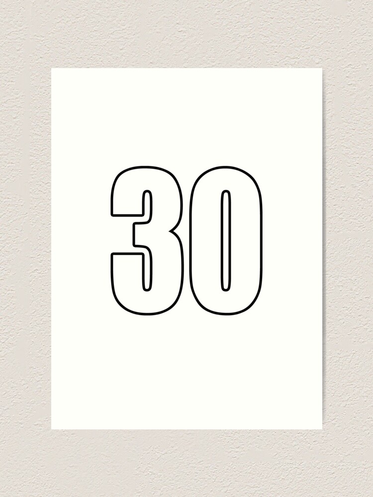 "30 number number football" Art Print by GeogDesigns | Redbubble