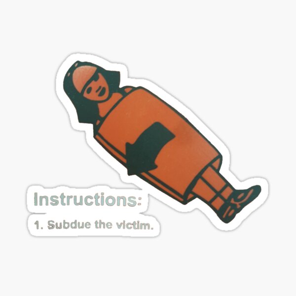 "Subdue the Victim " Sticker by derearteri | Redbubble