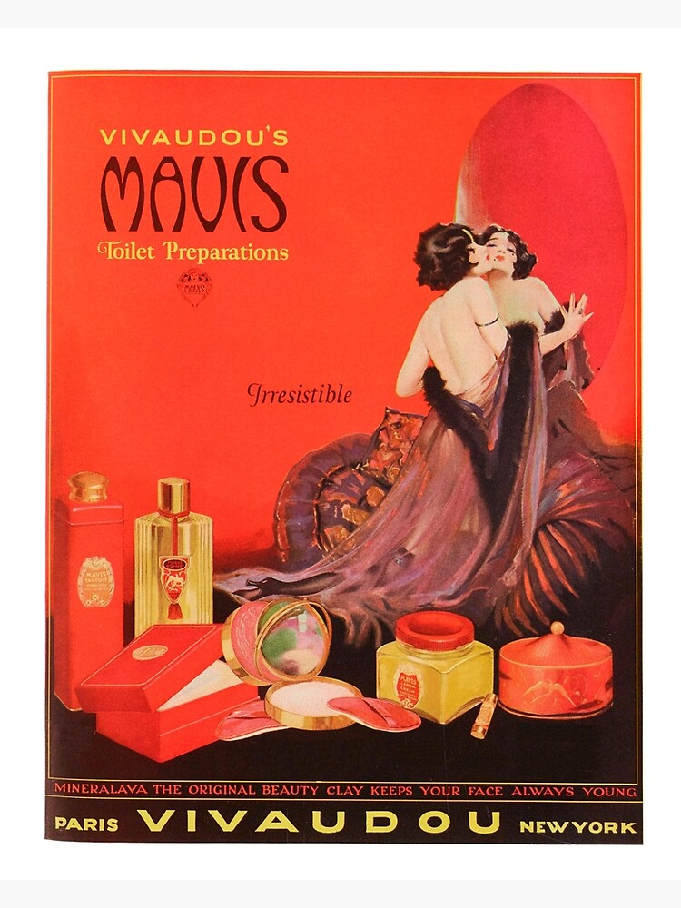 "Irresistible Vintage Perfume Advertising : MAVIS VIVAUDOU " Poster for ...