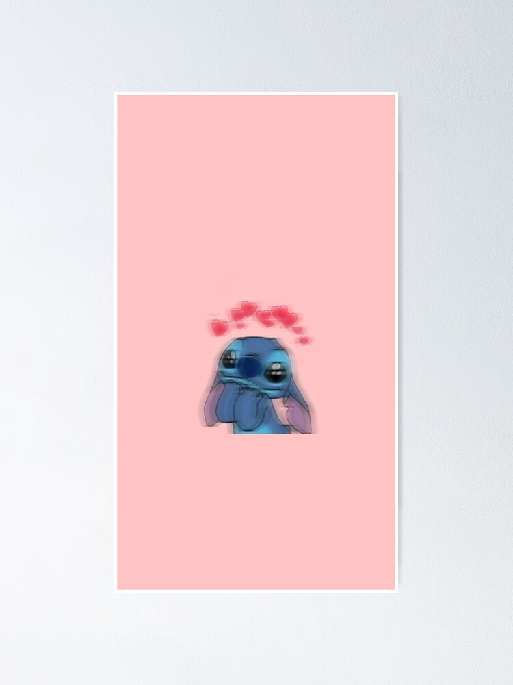 "Pink Lilo & Stitch " Poster for Sale by Chxppa | Redbubble