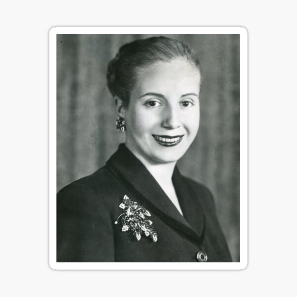 " First lady of Argentina Eva Peron" Sticker by line77 | Redbubble