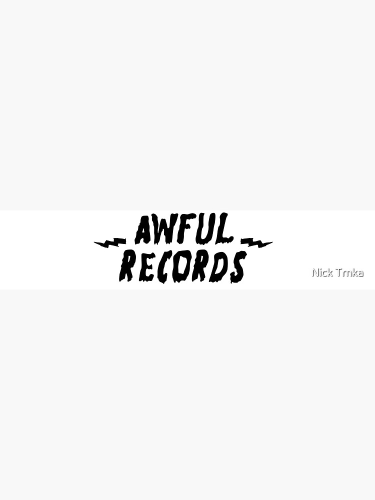 "Awful Records" Sticker by keelo | Redbubble