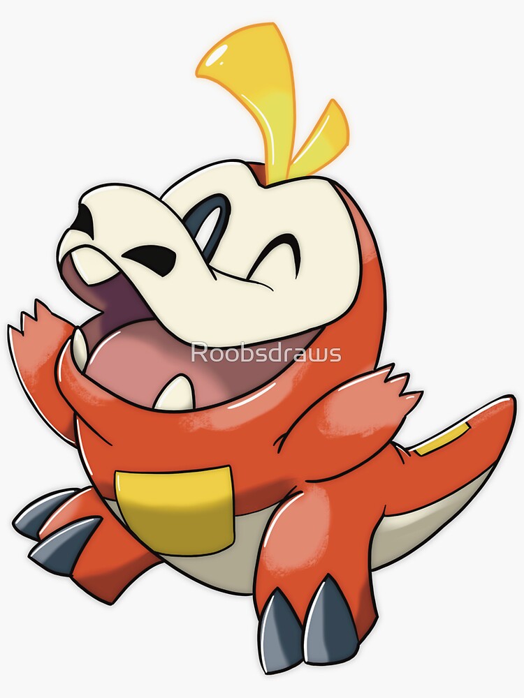 "Fire croc" Sticker by Roobsdraws | Redbubble