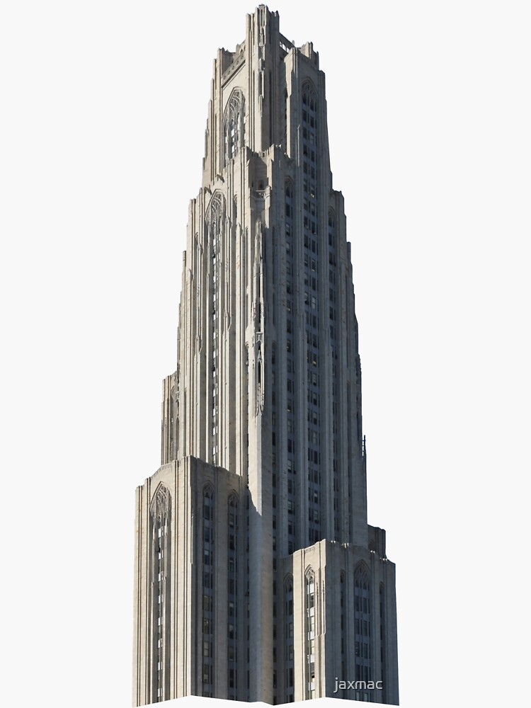 "Cathedral of Learning" Sticker for Sale by jaxmac | Redbubble