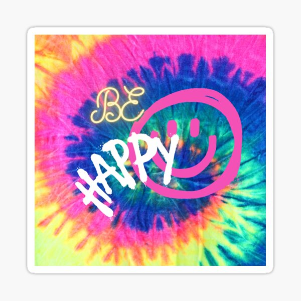 "Be Happy . It is Happy Time!" Sticker by Viral-Me | Redbubble