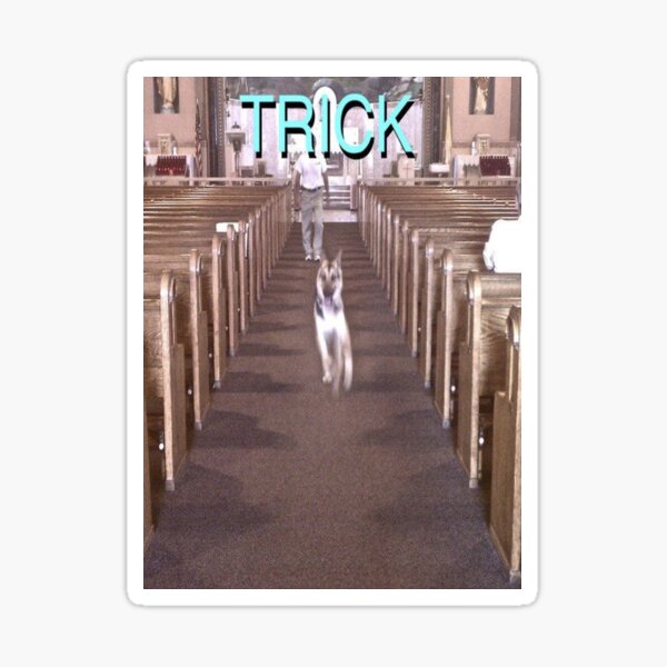 "Trick " Sticker by denzeldraws | Redbubble