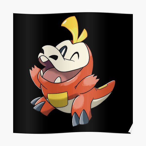 "Fire croc" Poster for Sale by Roobsdraws | Redbubble