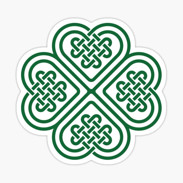 "Shamrock Celtic Knot St Patricks Day" Sticker by jaygo | Redbubble