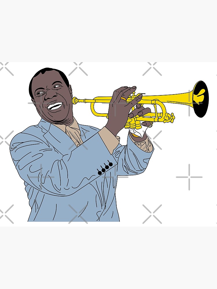 Drawing Louis Armstrong Premium Matte Vertical Poster sold by Carlos ...