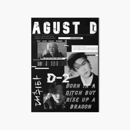 "Agust D Collage Design" Art Board Print for Sale by Daniel Raadik ...