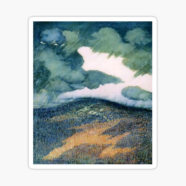 "Storm Clouds, Maine - Marsden Hartley" Sticker by wonderdesigne ...