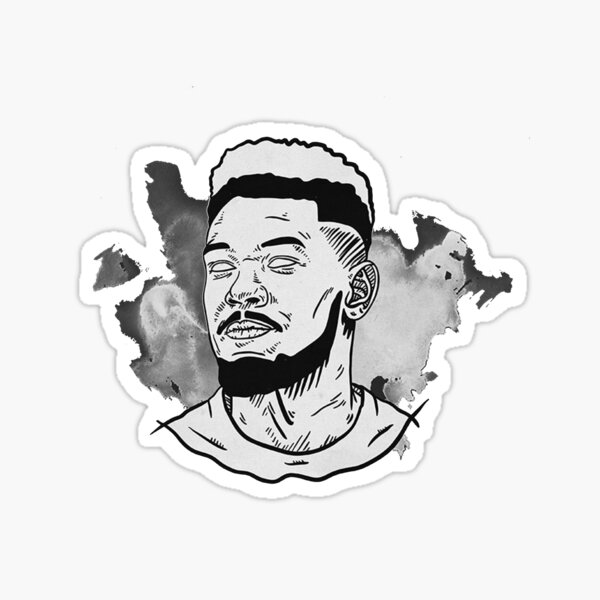 "Joelinton Illustration Art Print" Sticker by Ahmadhassira | Redbubble