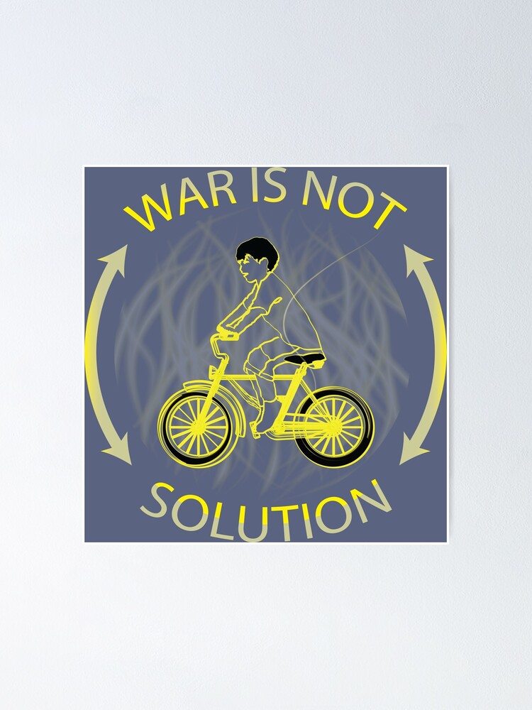 "War is Not Solution Illustration Art" Poster for Sale by ...
