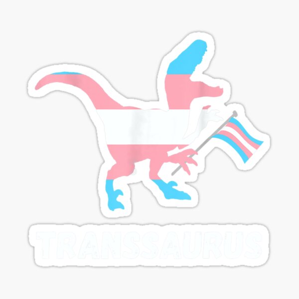 Pegatina «Trans Dinosaurios Transexual Dino Orgullo LGBT Transgénero T ...