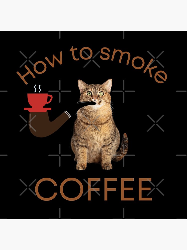 "How To Smoke Coffee (in black) | Smoking Cat | Cat Cigar | Funny Cat ...