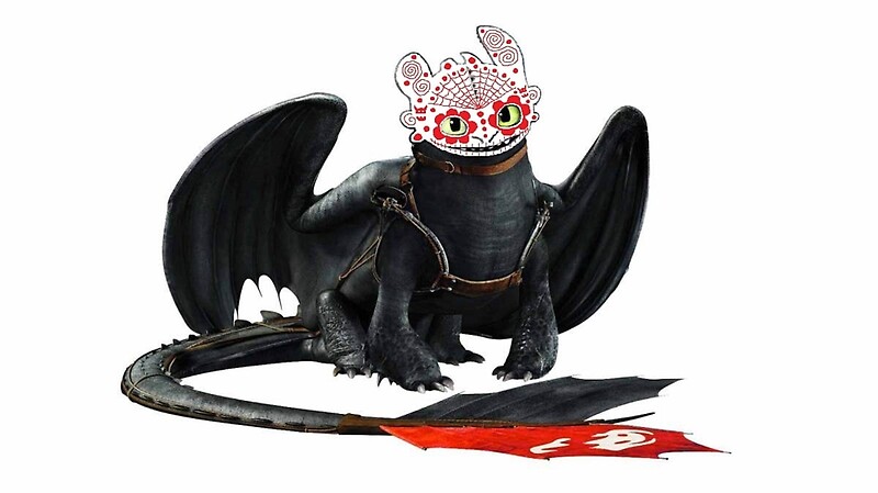 "Day of the Dead Toothless How To Train Your Dragon 2" by ...