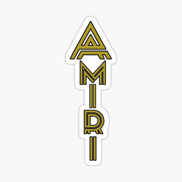 "Amiri Font bubble t-shirt Classic T-Shirt" Sticker by Abdoshop22 ...