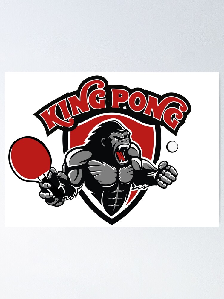 "KING PONG - Ping Pong King" Poster for Sale by MarcoPolok | Redbubble