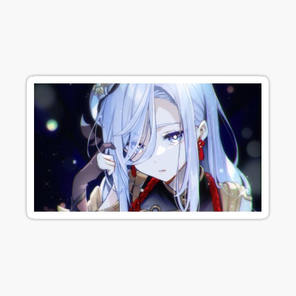 "Genshin Impact №124 Shenhe" Sticker by MikadoMur | Redbubble