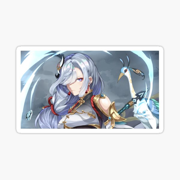 "Genshin Impact №126 Shenhe" Sticker by MikadoMur | Redbubble
