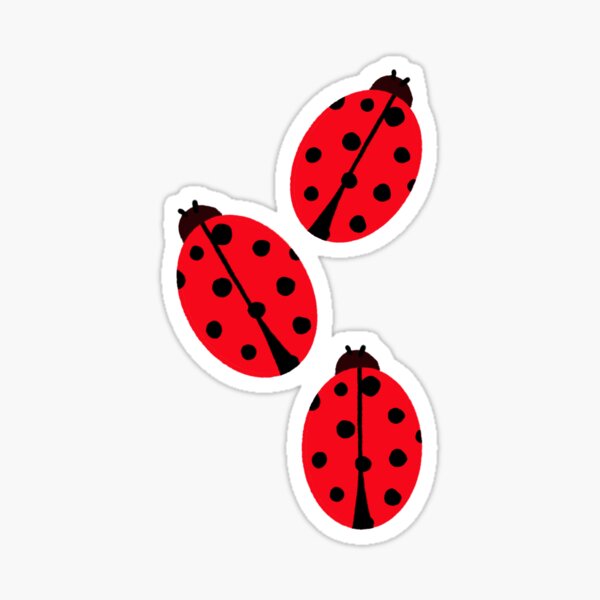 "Lady bugs " Sticker by Gineliz-molina | Redbubble